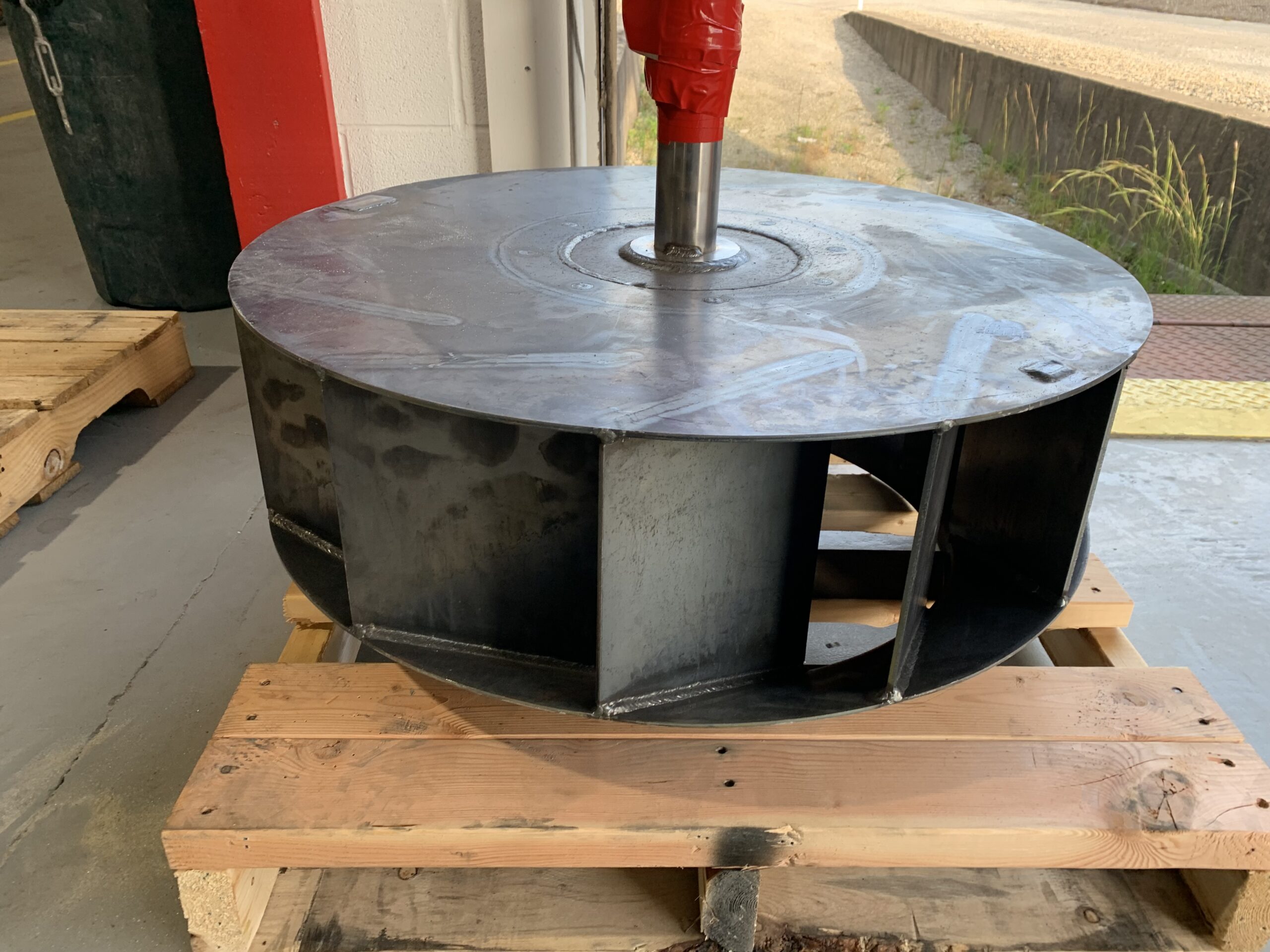 industrial fan renovation - Sandblasting with Fine Glass - ARC ...